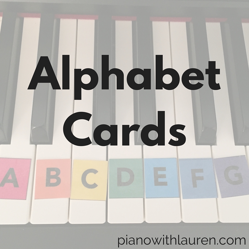 Alphabet Cards - Piano with Lauren