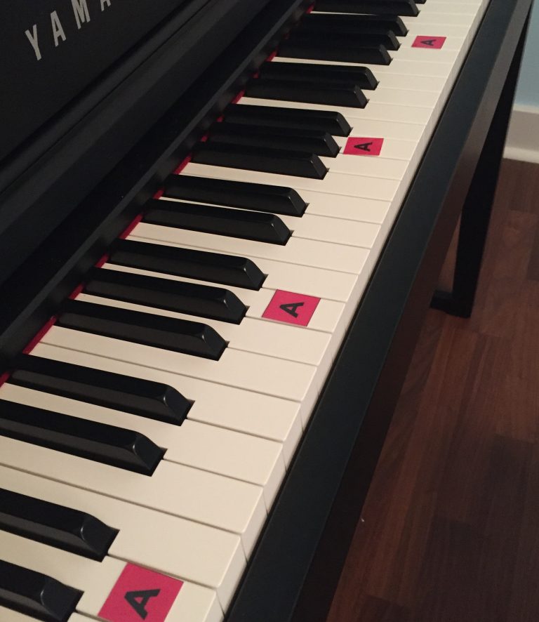 Small Printable Alphabet Cards - Piano with Lauren