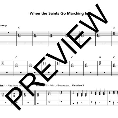 When the Saints Go Marching In | Piano Ensemble Music