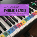 Small Printable Alphabet Cards - Piano with Lauren