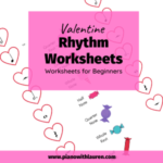 Valentine Rhythm Worksheets for Beginners