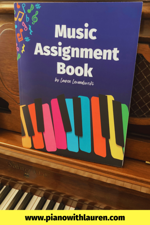 Music Assignment Book - Piano with Lauren