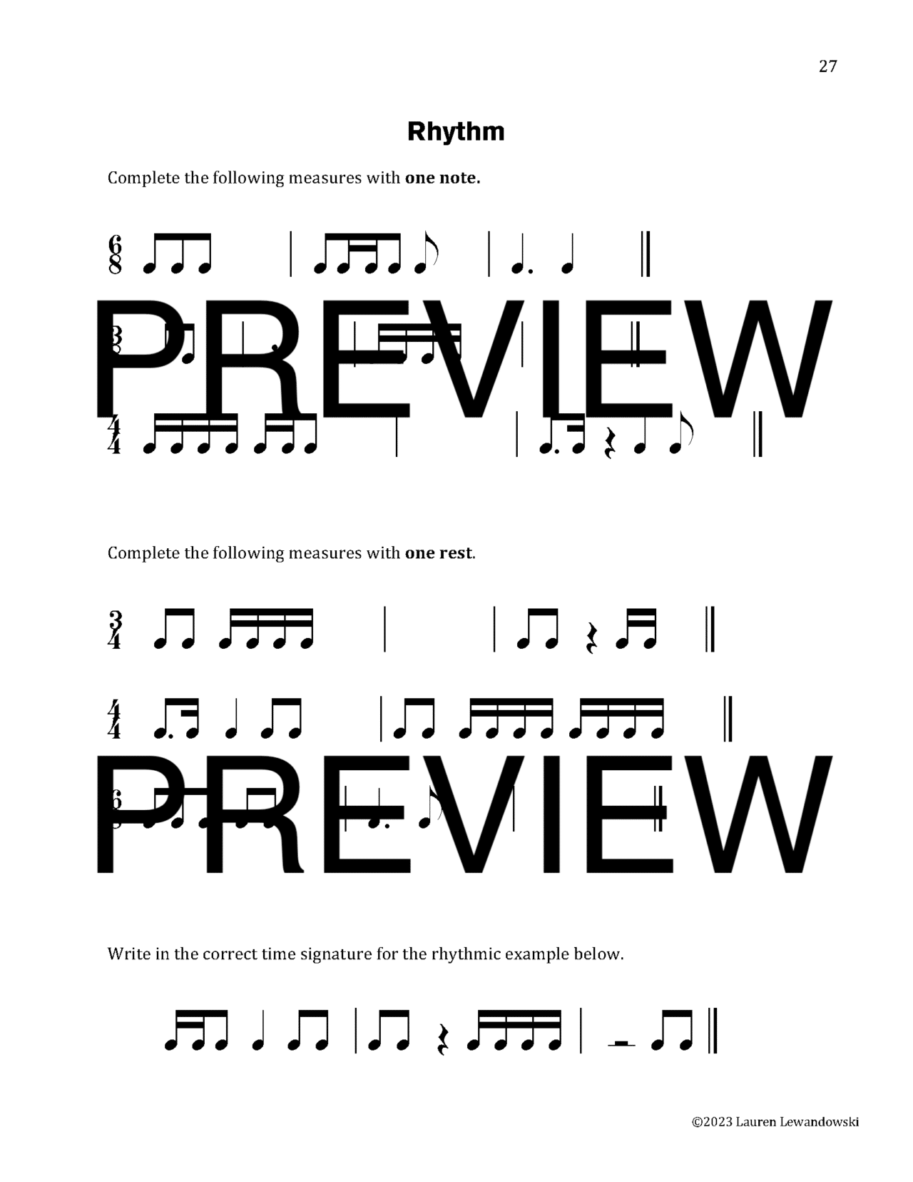 Level 2 Piano Review Book - Piano with Lauren