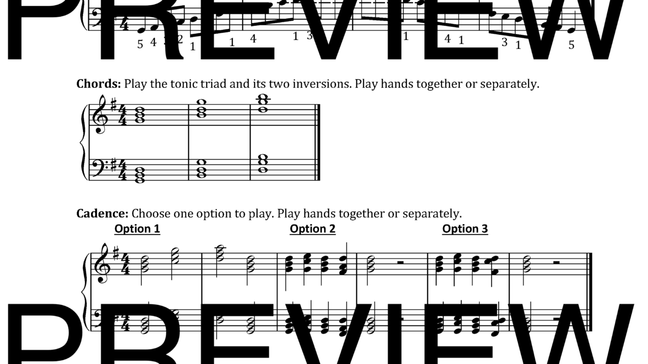 Keyboard Skills PDF - Levels 1 and 2 - Piano with Lauren