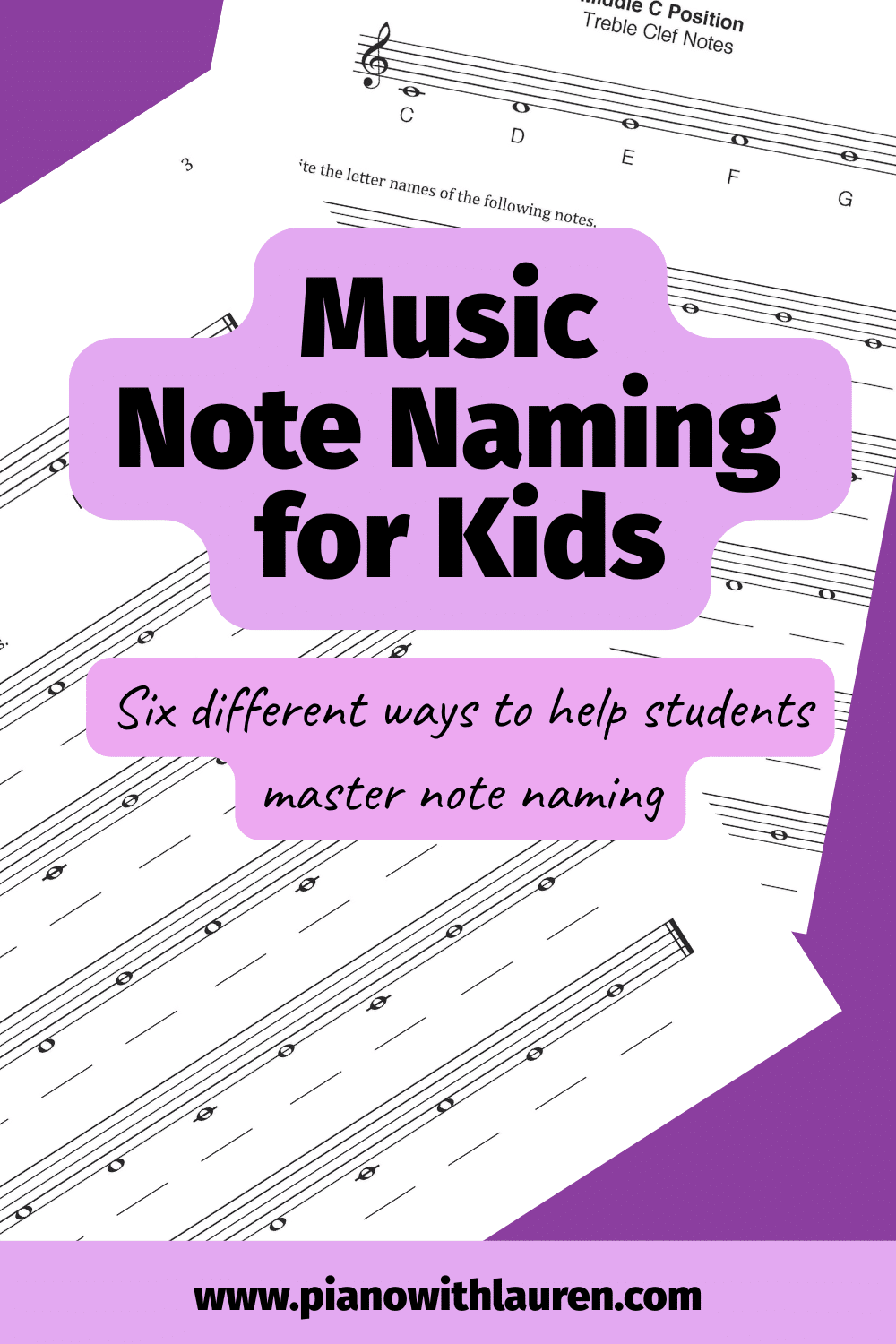 Music Note Naming for Kids - Music Theory for Kids